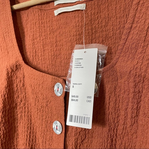 Urban Outfitters | Tops | Urban Outfitters Nicki Smoked Buttonfront ...